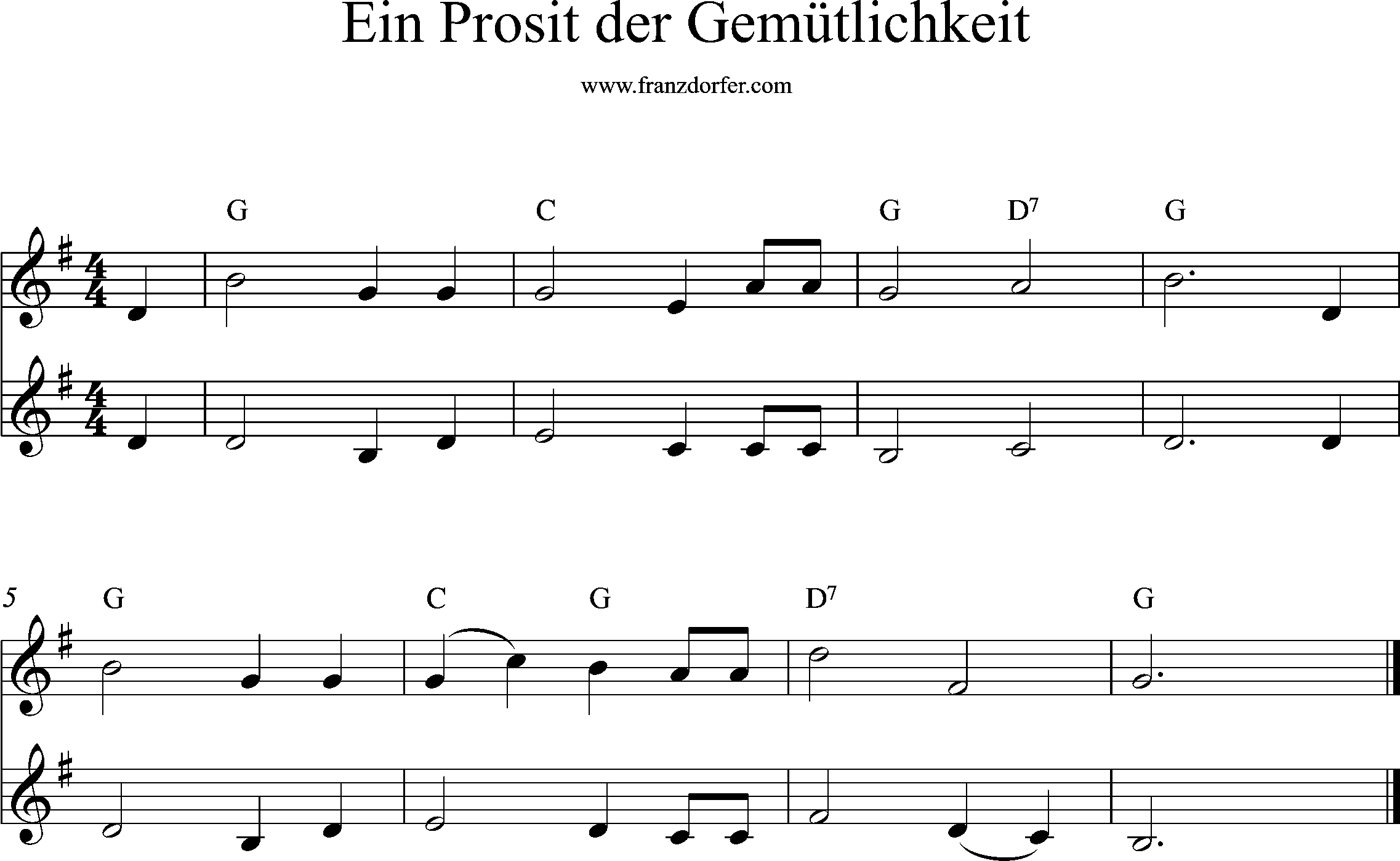 Ein Prosit der Gemütlichkeit Ein Prosit der Gemütlichkeit